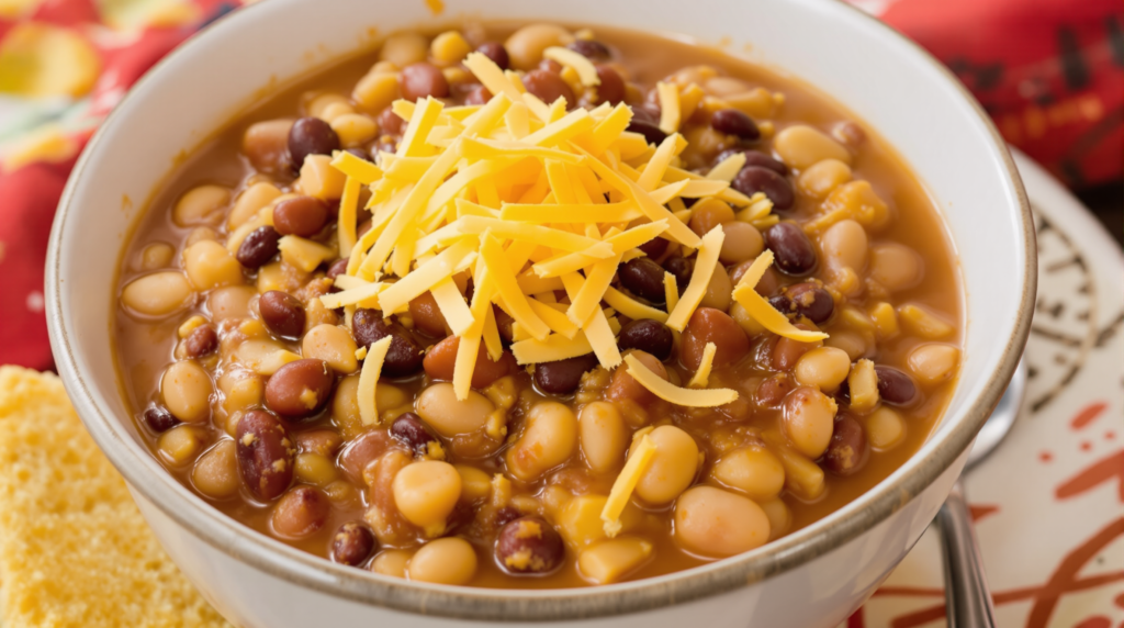 Chunky Cheddar Chili Beans - Your New Favorite Comfort Food - Alessa Cooks